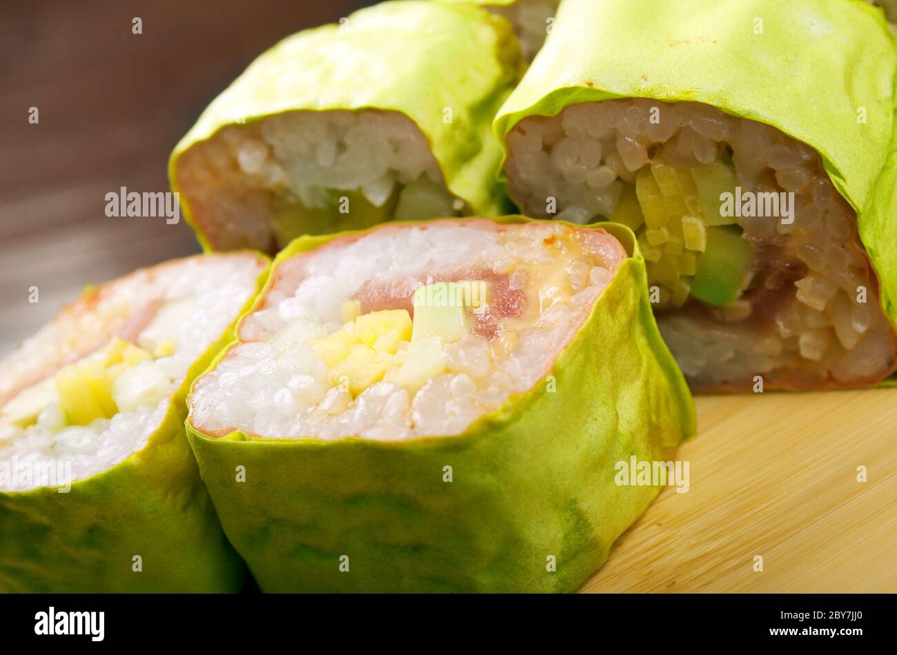 Japanese sushi traditional japanese food Stock Photo - Alamy