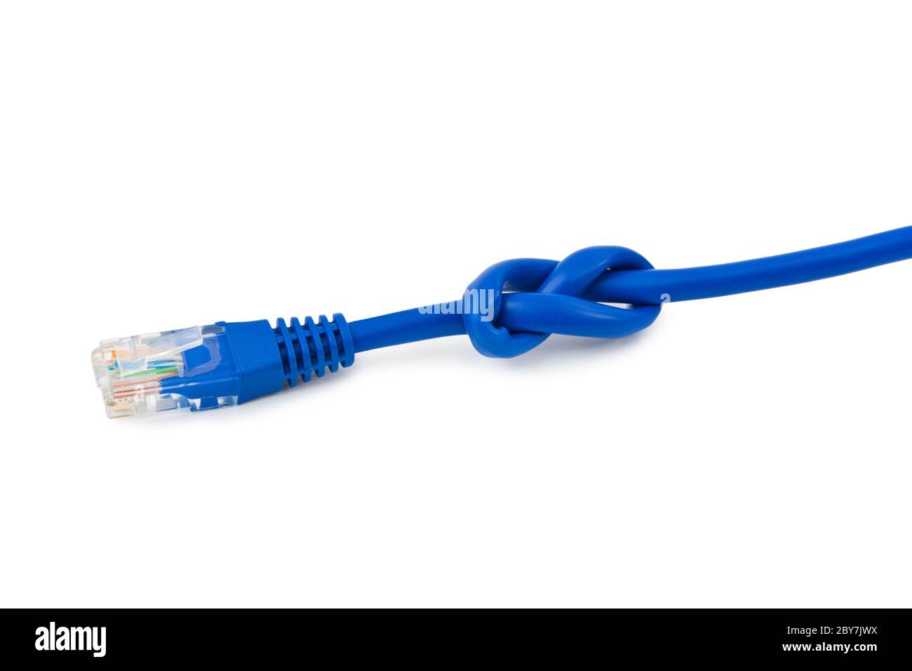 Internet cable with knot Stock Photo - Alamy