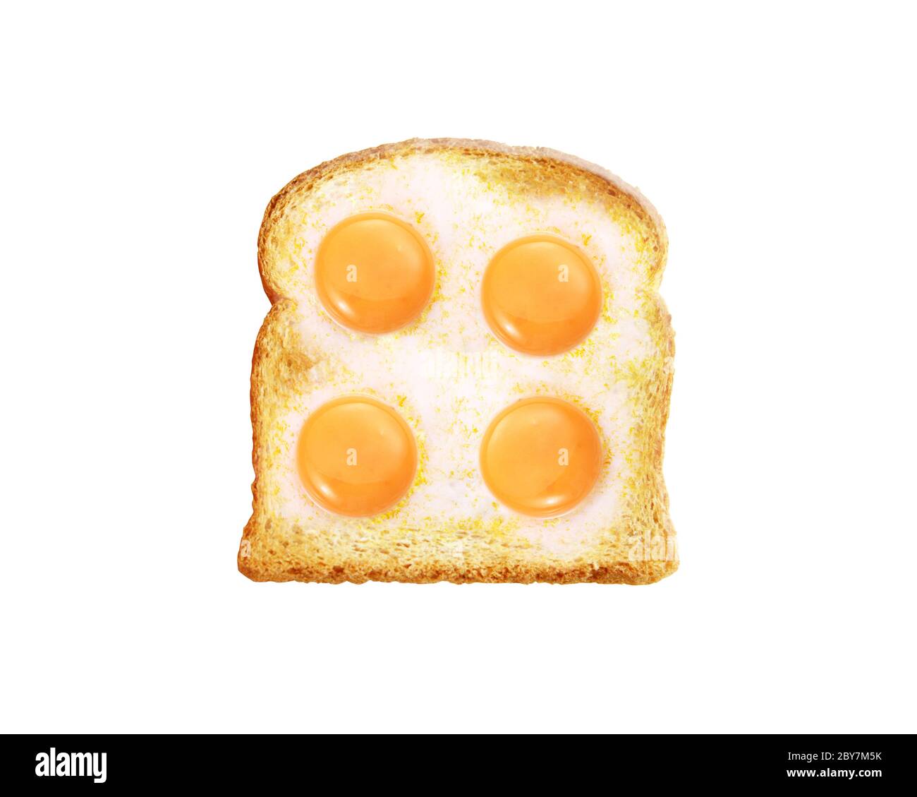 Breakfast concept fried bread Cut Out Stock Images & Pictures - Alamy