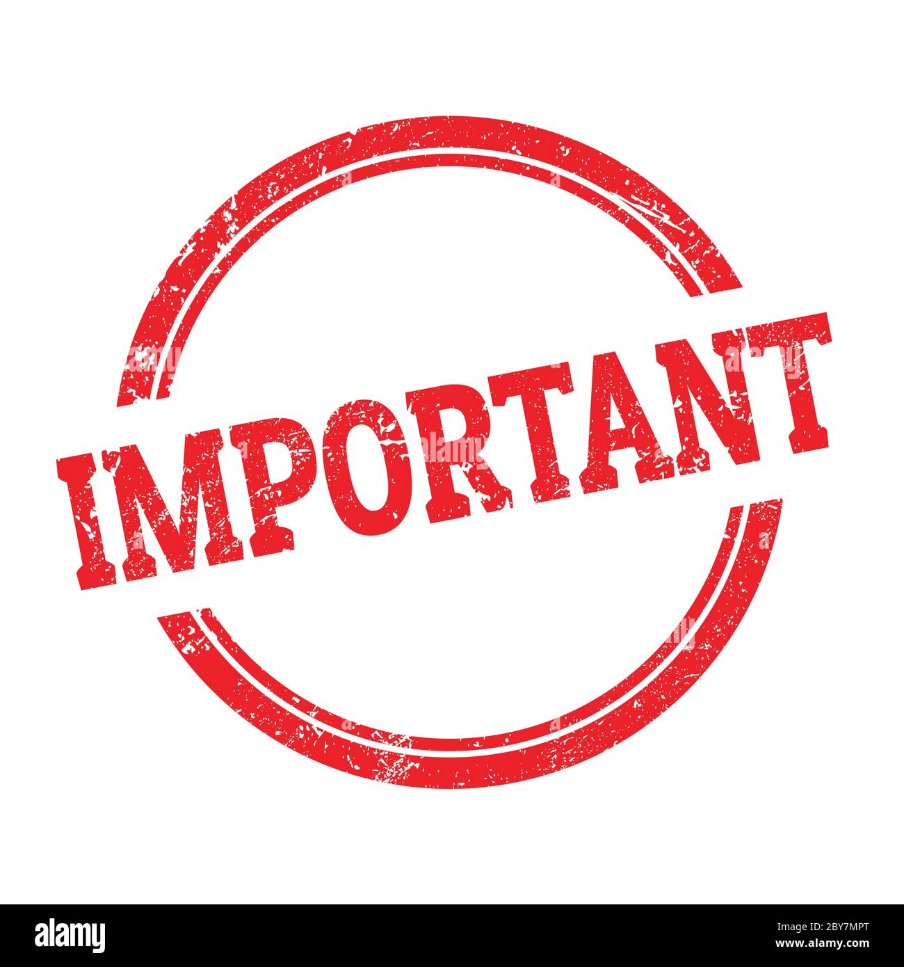 IMPORTANT red round stamp Stock Photo - Alamy