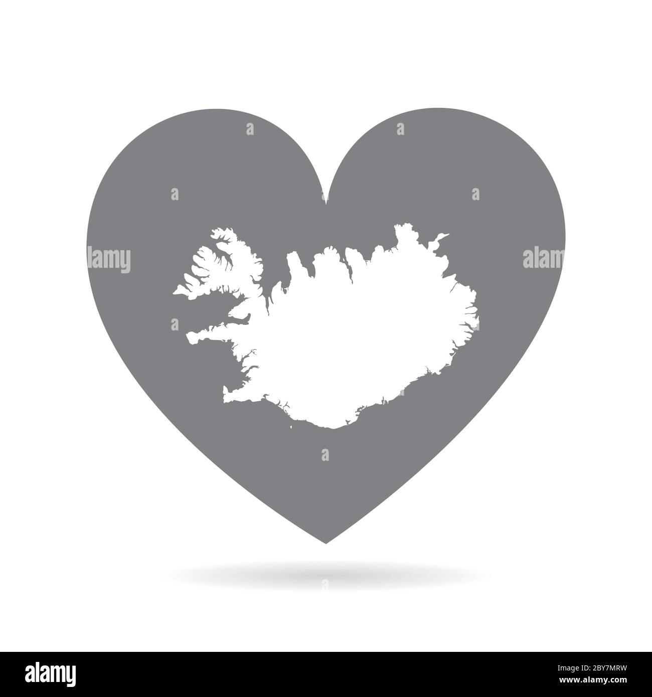 Iceland 3D map with green recycle sign. 3D Rendering Stock Vector Image ...