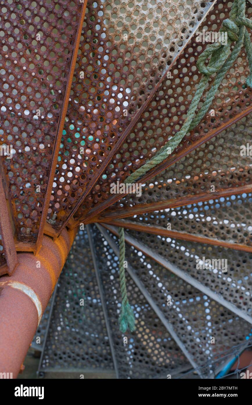 Close up details of old buildings and boats in The Faroe Islands, North ...