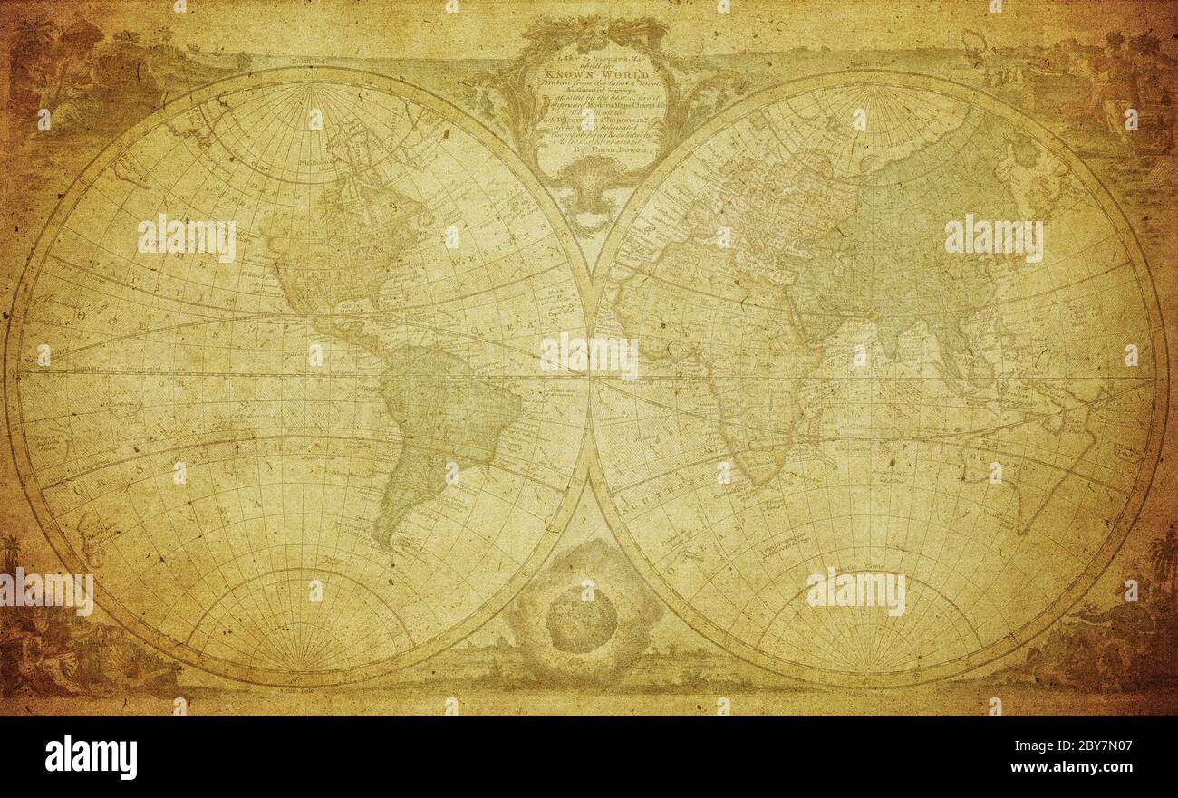 1744 world map hi-res stock photography and images - Alamy