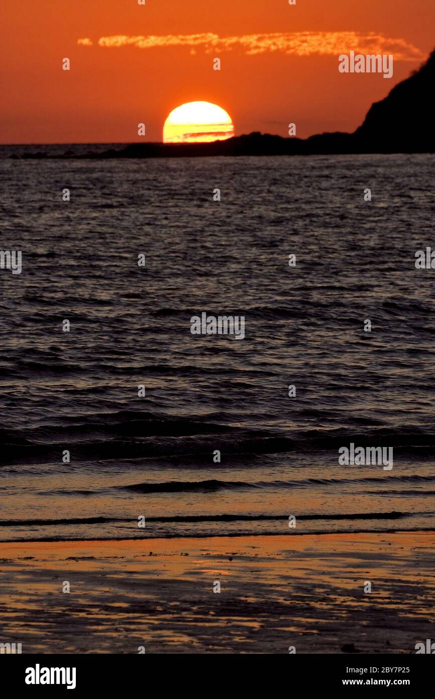 the sun in the ocean in madagascar Stock Photo - Alamy
