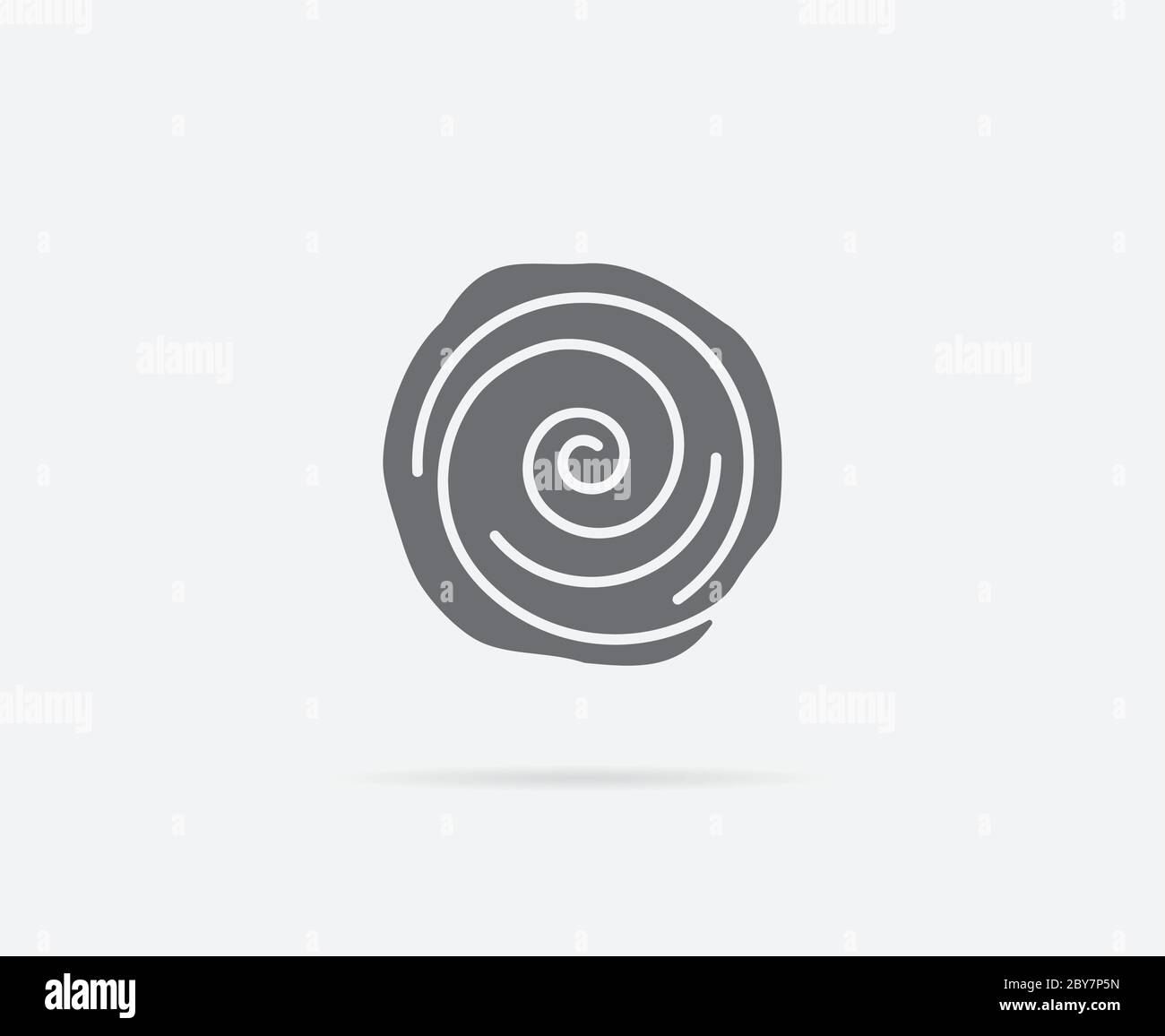 Cinnamon Bun Roll Vector Element or Icon, Illustration Ready for Print ...
