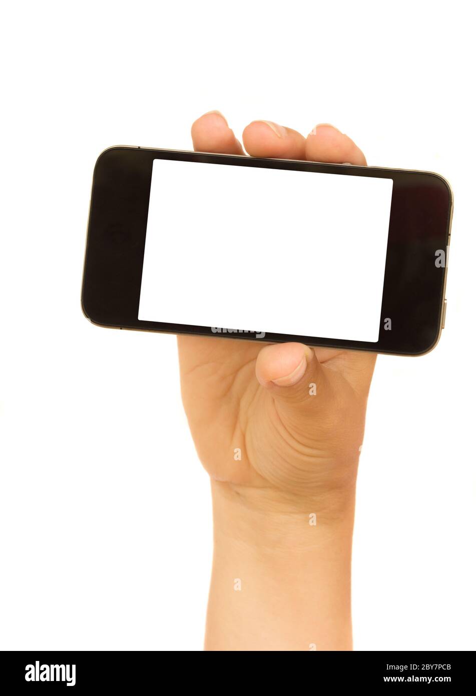 hand holding a modern smartphone Stock Photo - Alamy