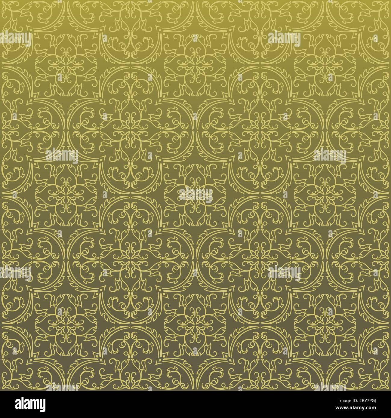 Seamless Damask Background Pattern Design and Wallpaper Made of Turkish ...