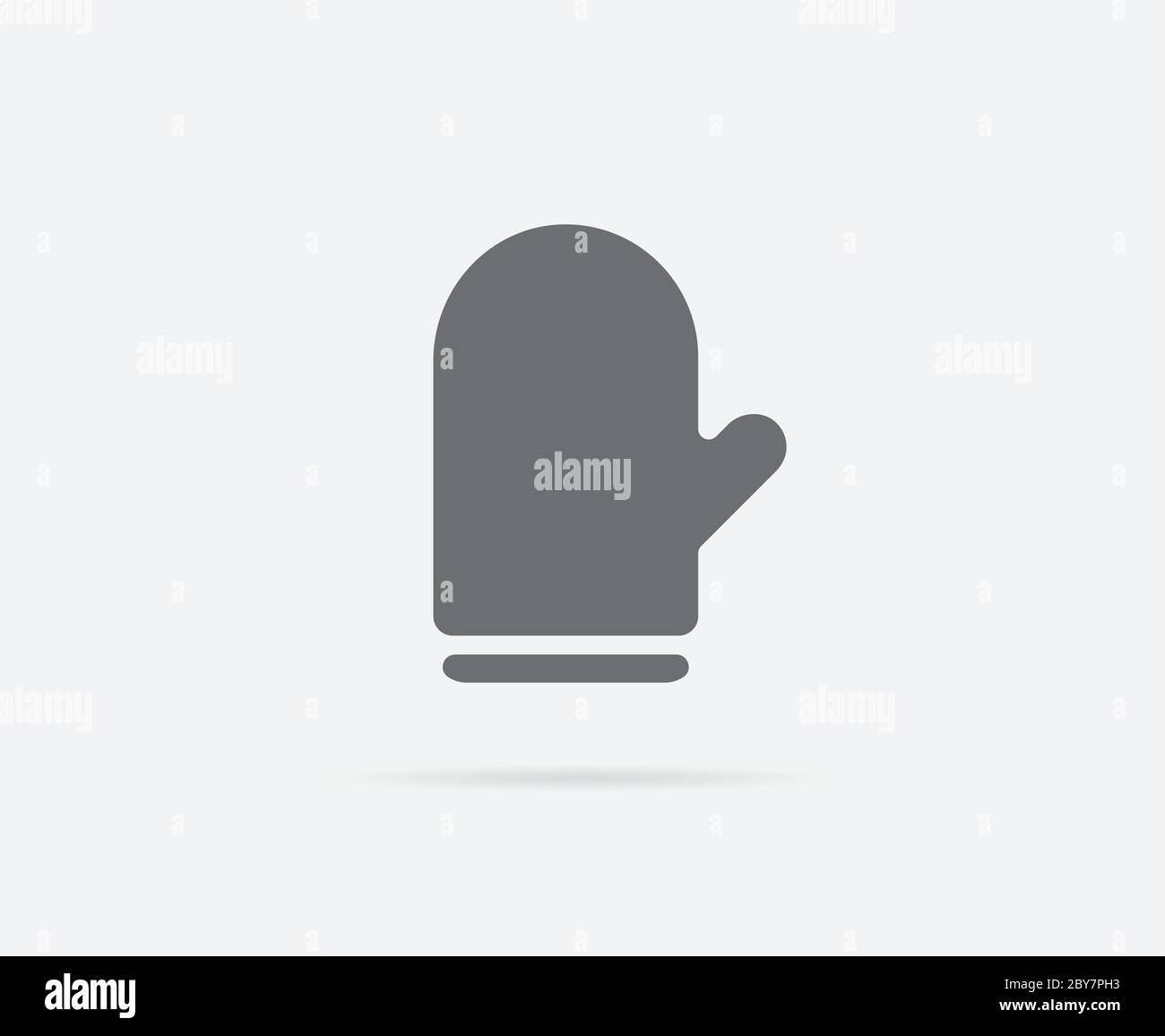 Kitchen Glove Vector Element or Icon, Illustration Ready for Print or ...