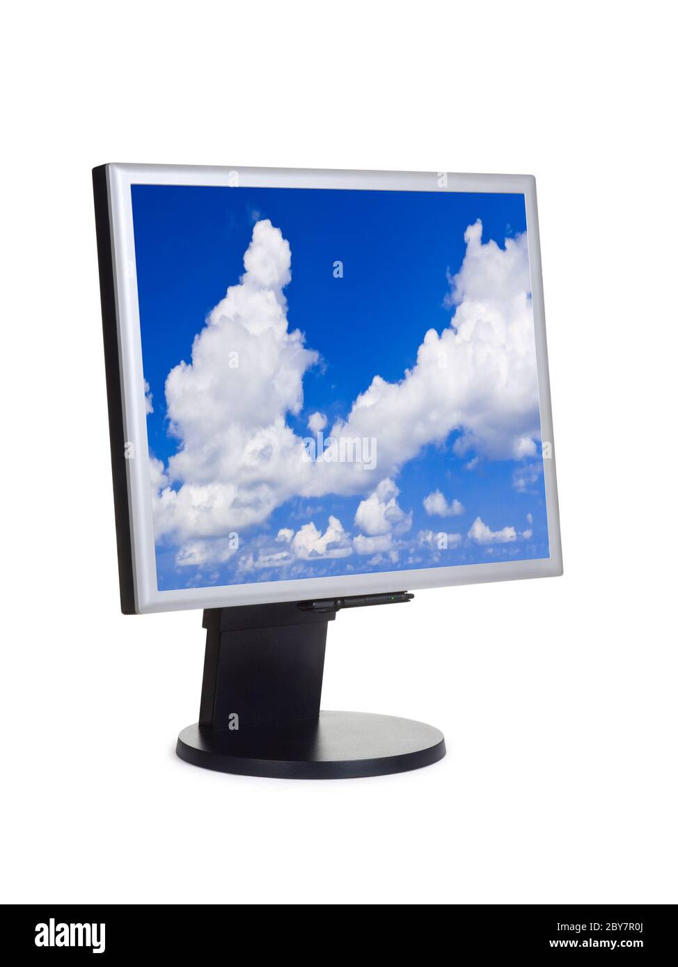 Sky on computer screen Stock Photo - Alamy