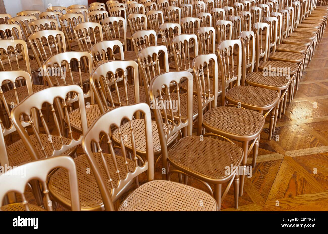 Rows of chairs Stock Photo - Alamy
