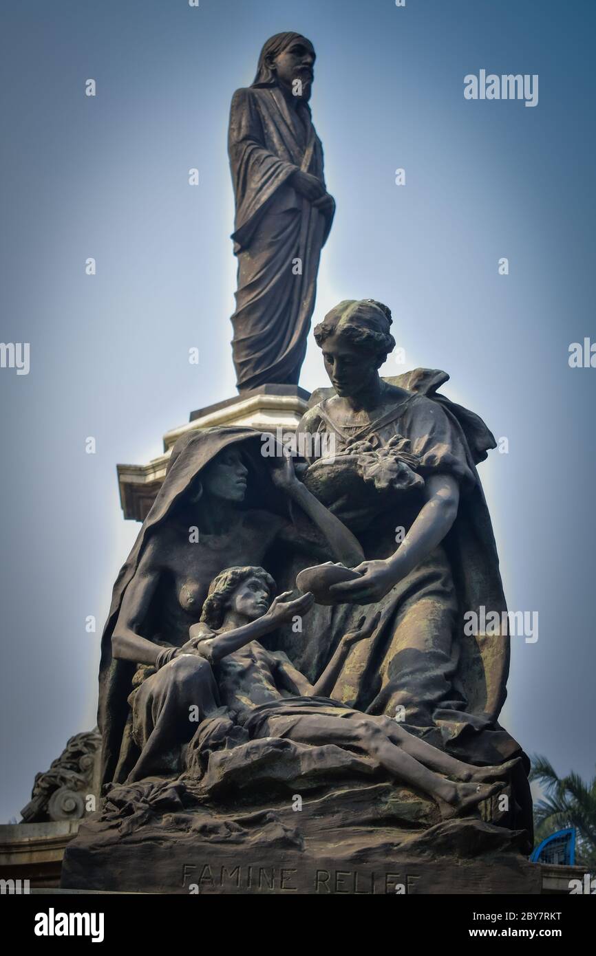 Famine Relief statue is located at Kolkata ,India . The statue was ...