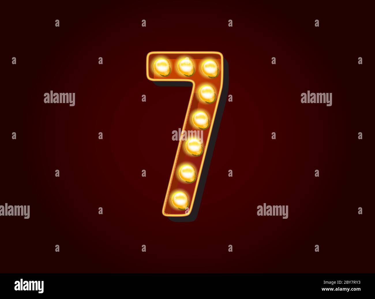 Broadway signs style light bulb vector hi-res stock photography and ...