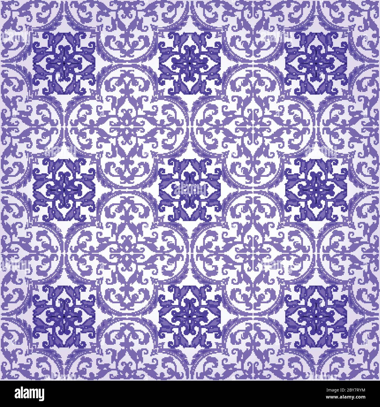Seamless Damask Background Pattern Design and Wallpaper Made of Turkish ...