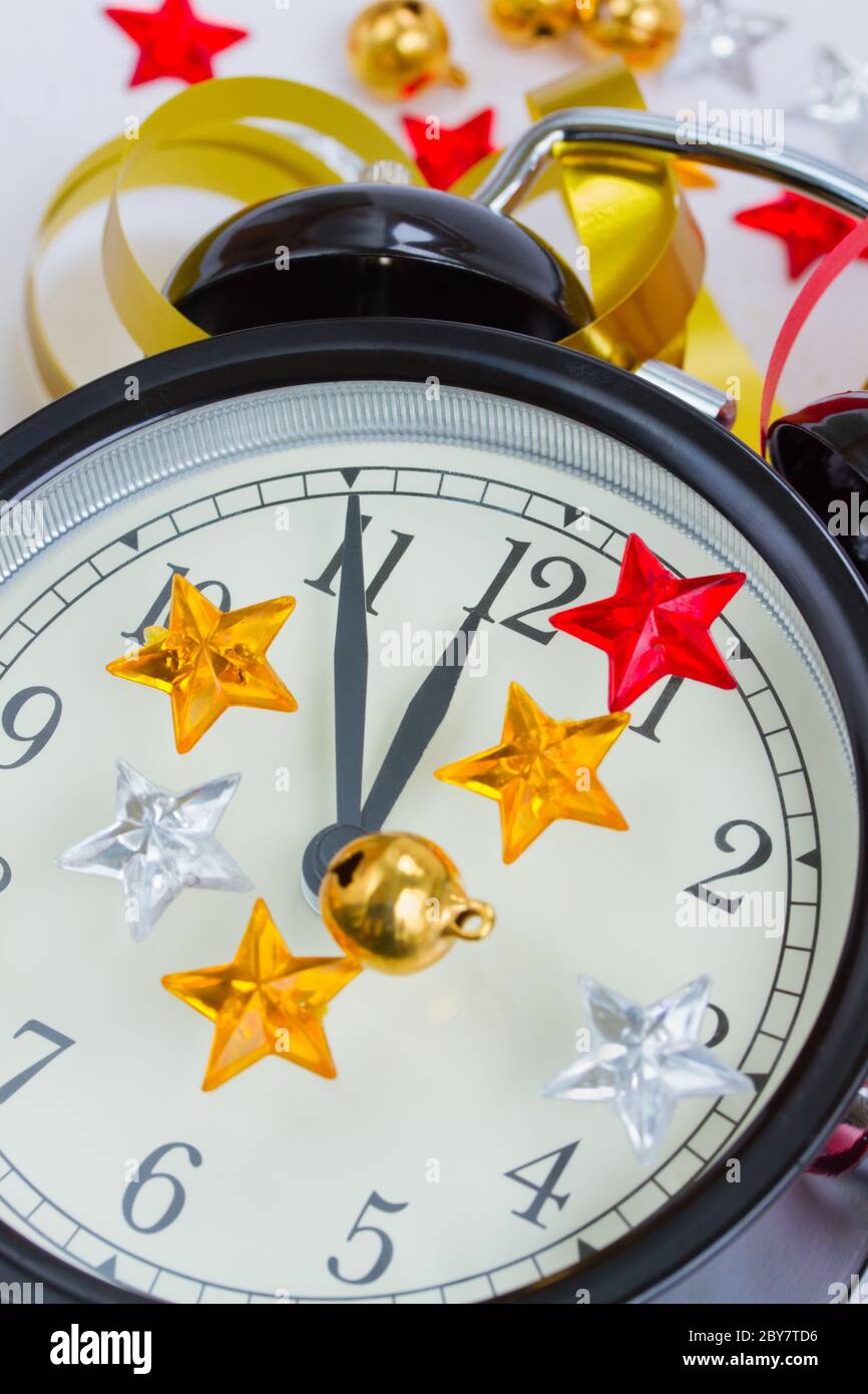new year's clock Stock Photo - Alamy