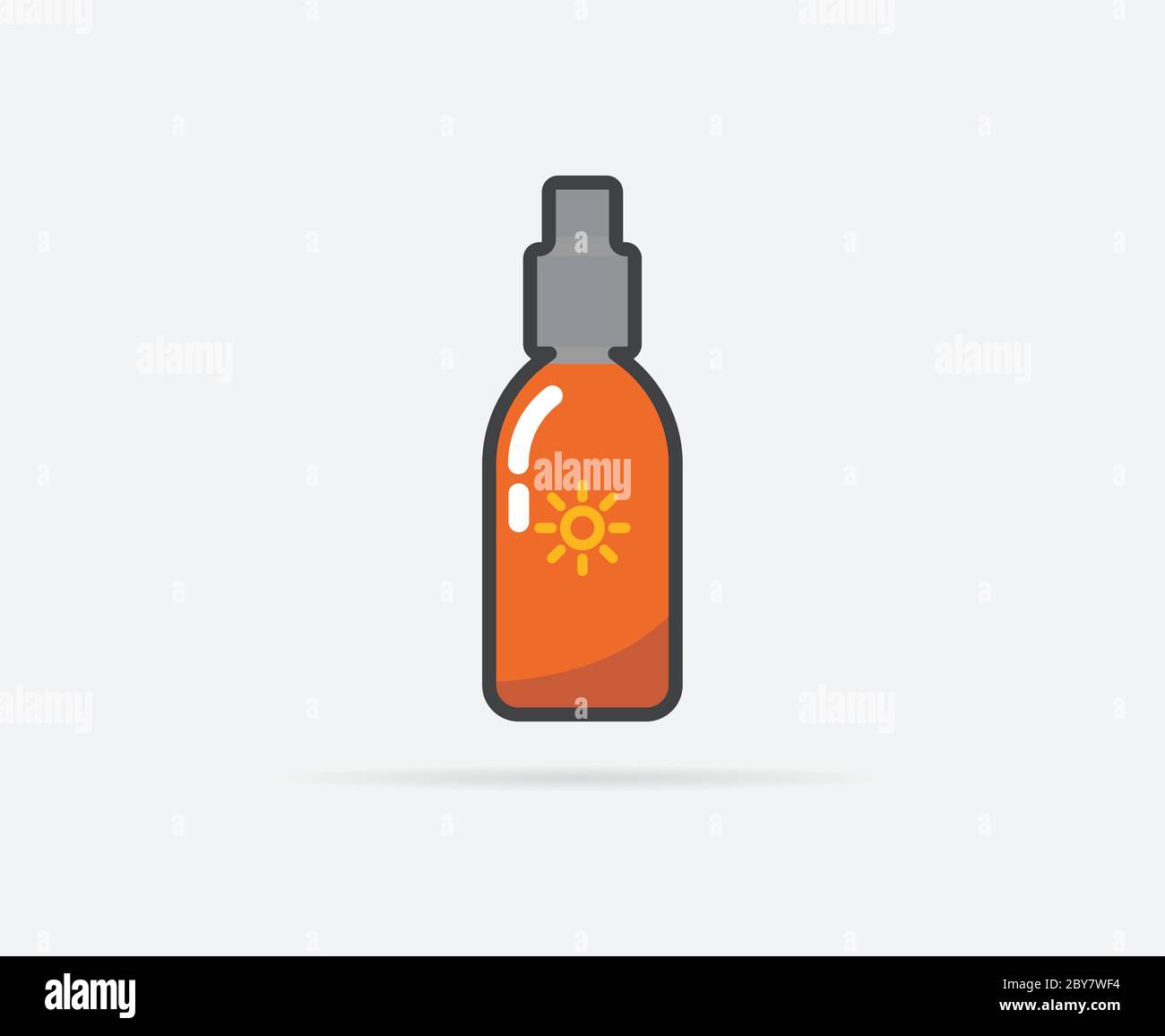 Vector Illustration of Sunscreen can be used as Logo or Icon Stock ...