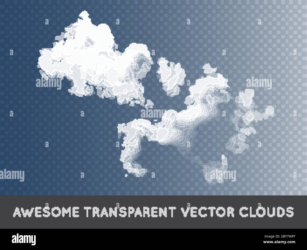Transparent Vector Clouds can be used with any background Stock Vector ...
