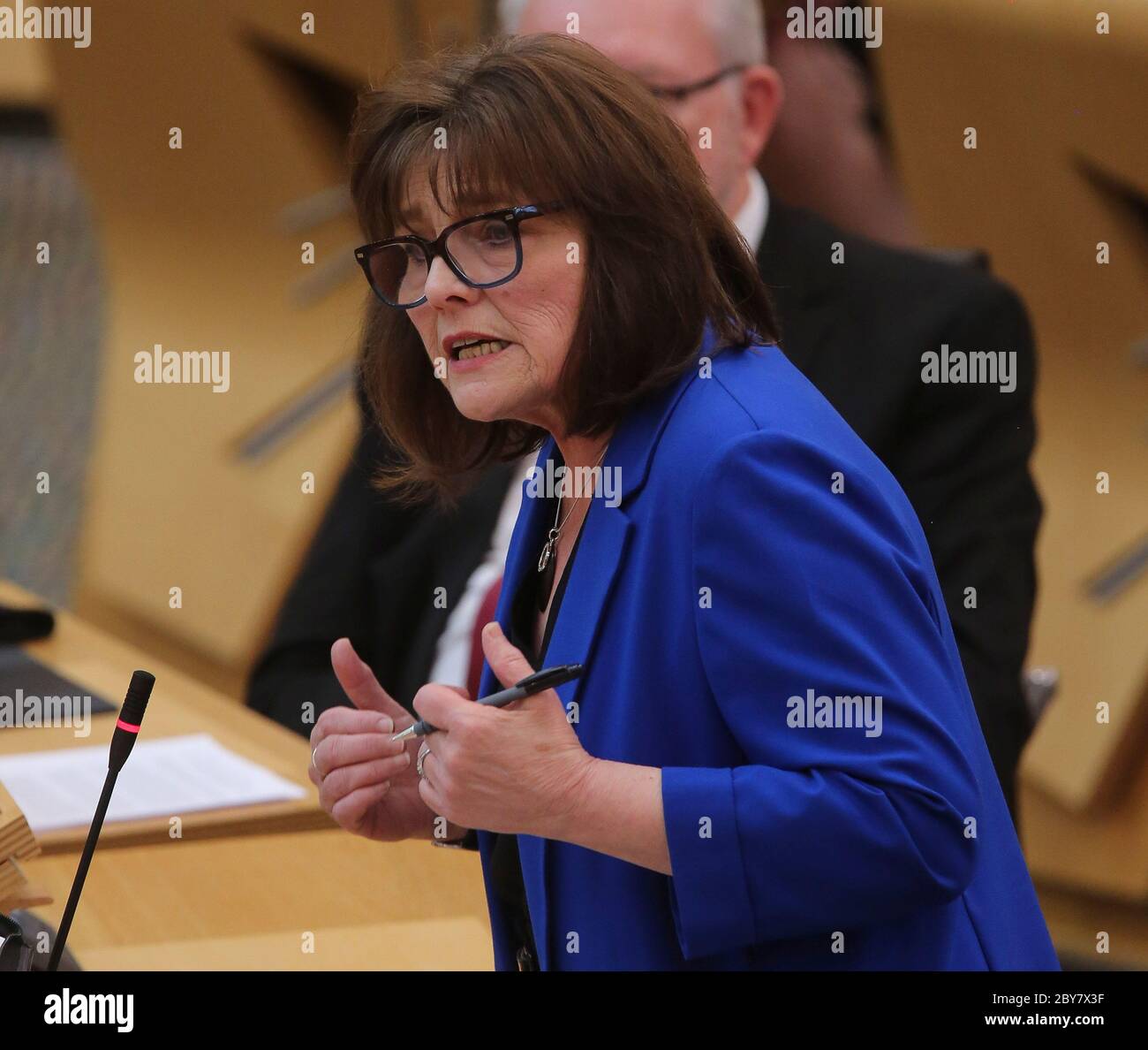 Health Secretary Jeane Freeman MSP at the Scottish Parliament ...