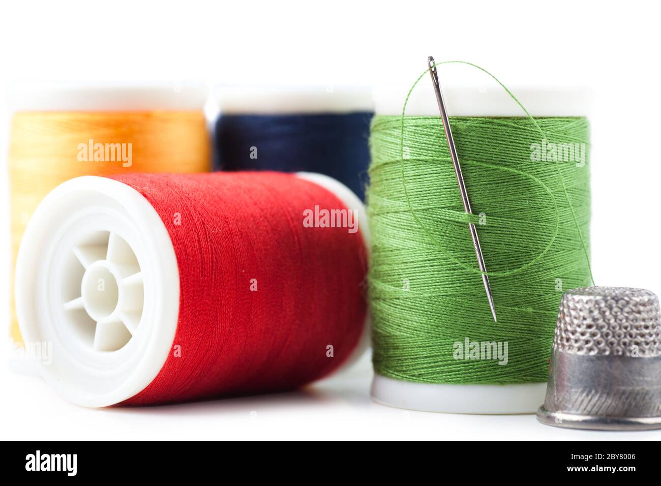 Old sewing thread spools Cut Out Stock Images & Pictures - Alamy