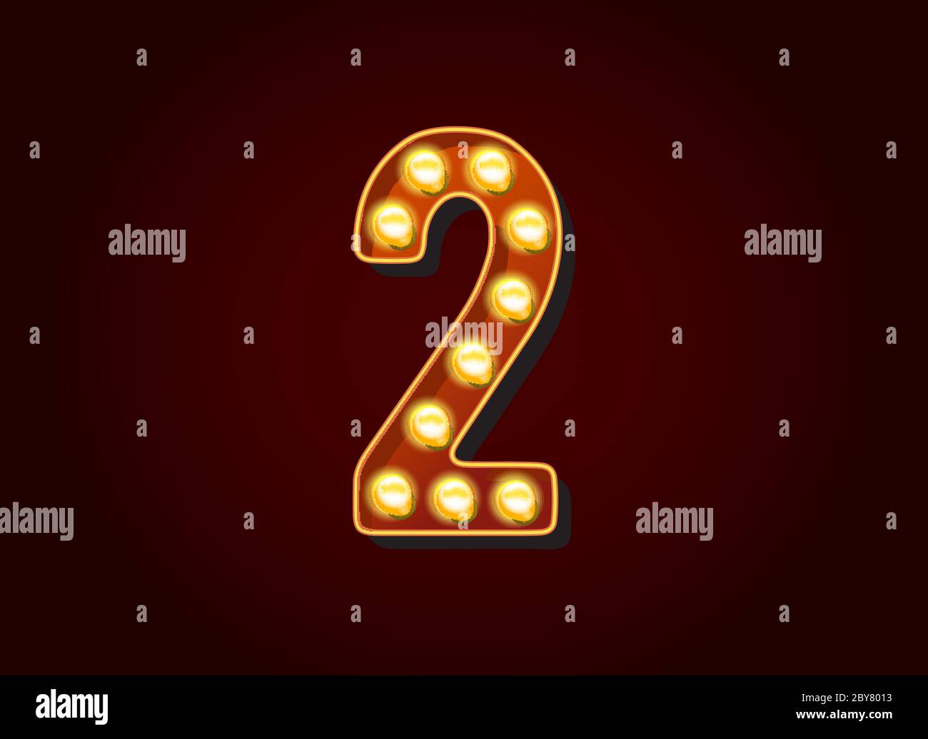 Broadway signs style light bulb vector hi-res stock photography and ...