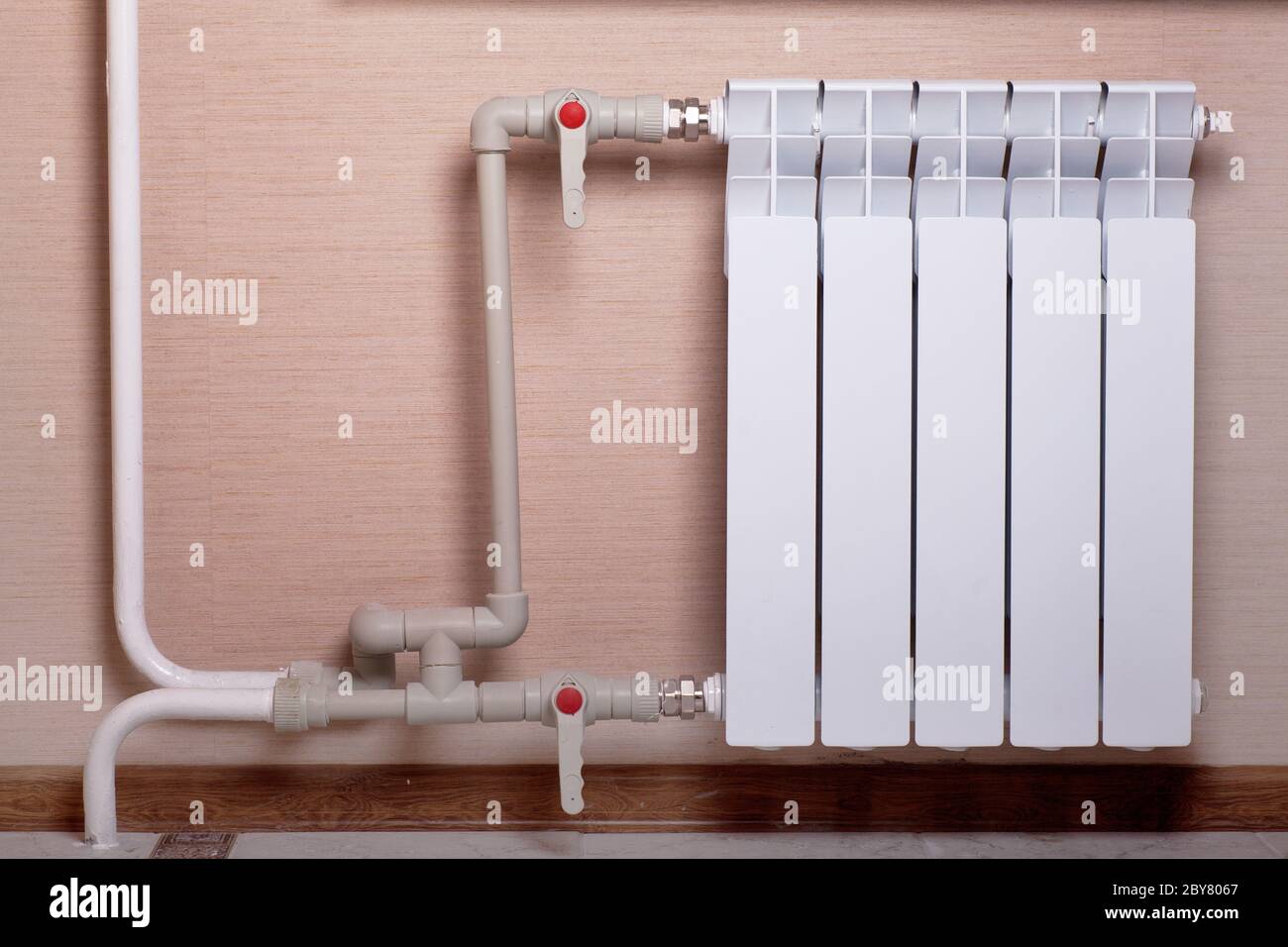 Radiator in a room Stock Photo - Alamy