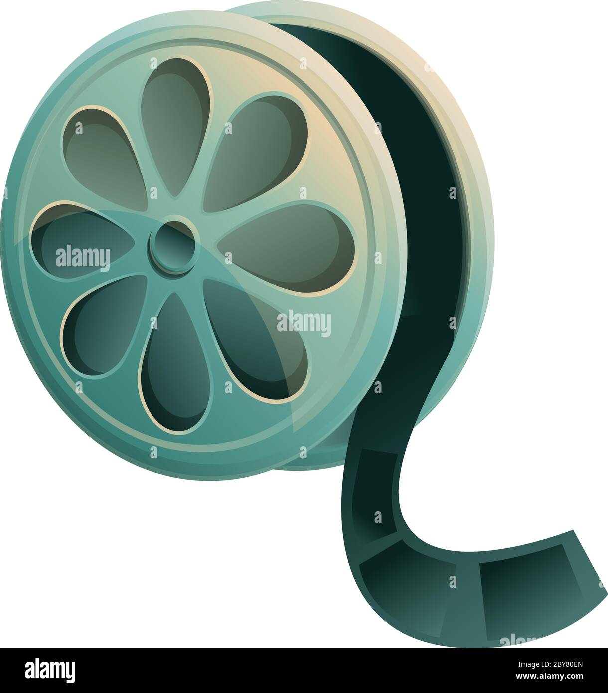 Cinema film reel icon. Cartoon of cinema film reel vector icon for web ...