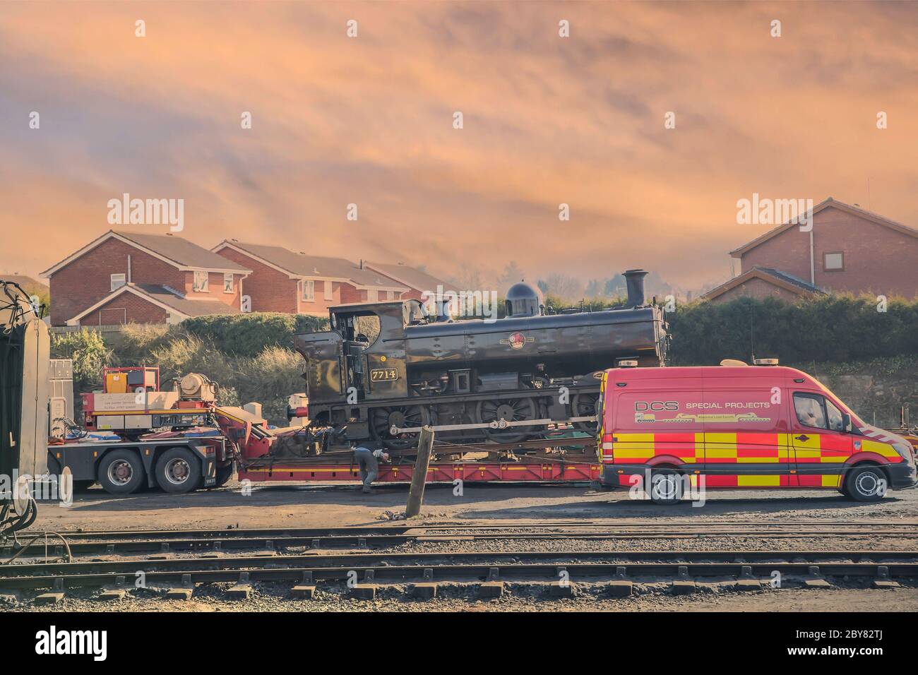Steam locomotives moving goods hi-res stock photography and images - Alamy