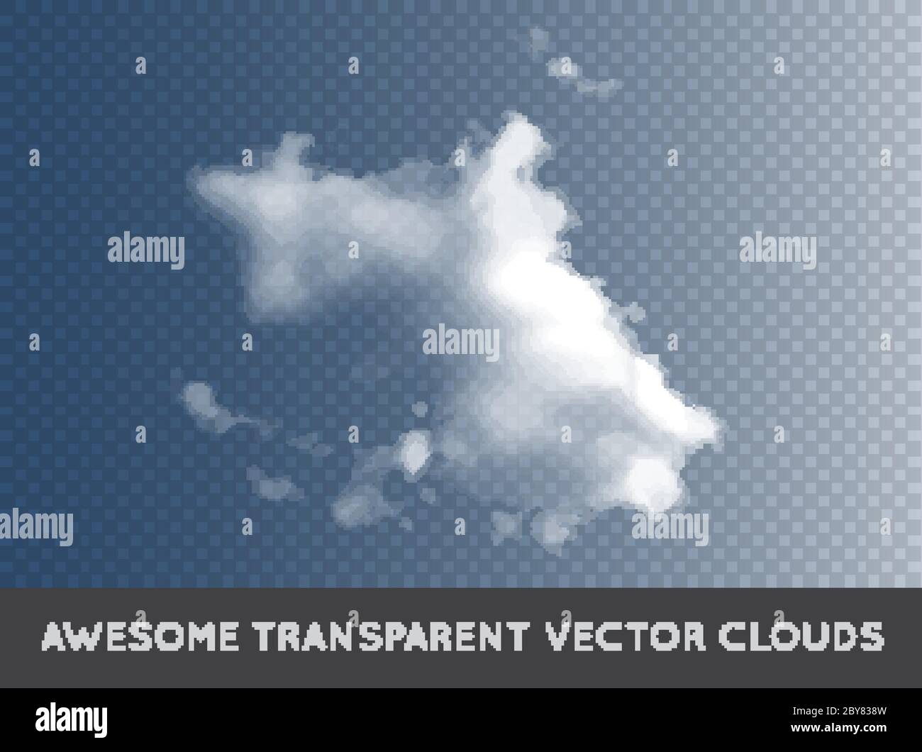 Transparent Vector Clouds can be used with any background Stock Vector ...