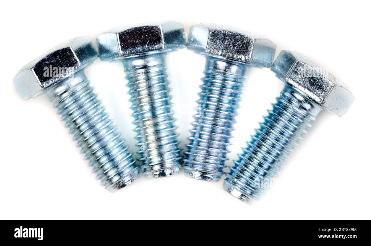 Four steel screws Stock Photo - Alamy