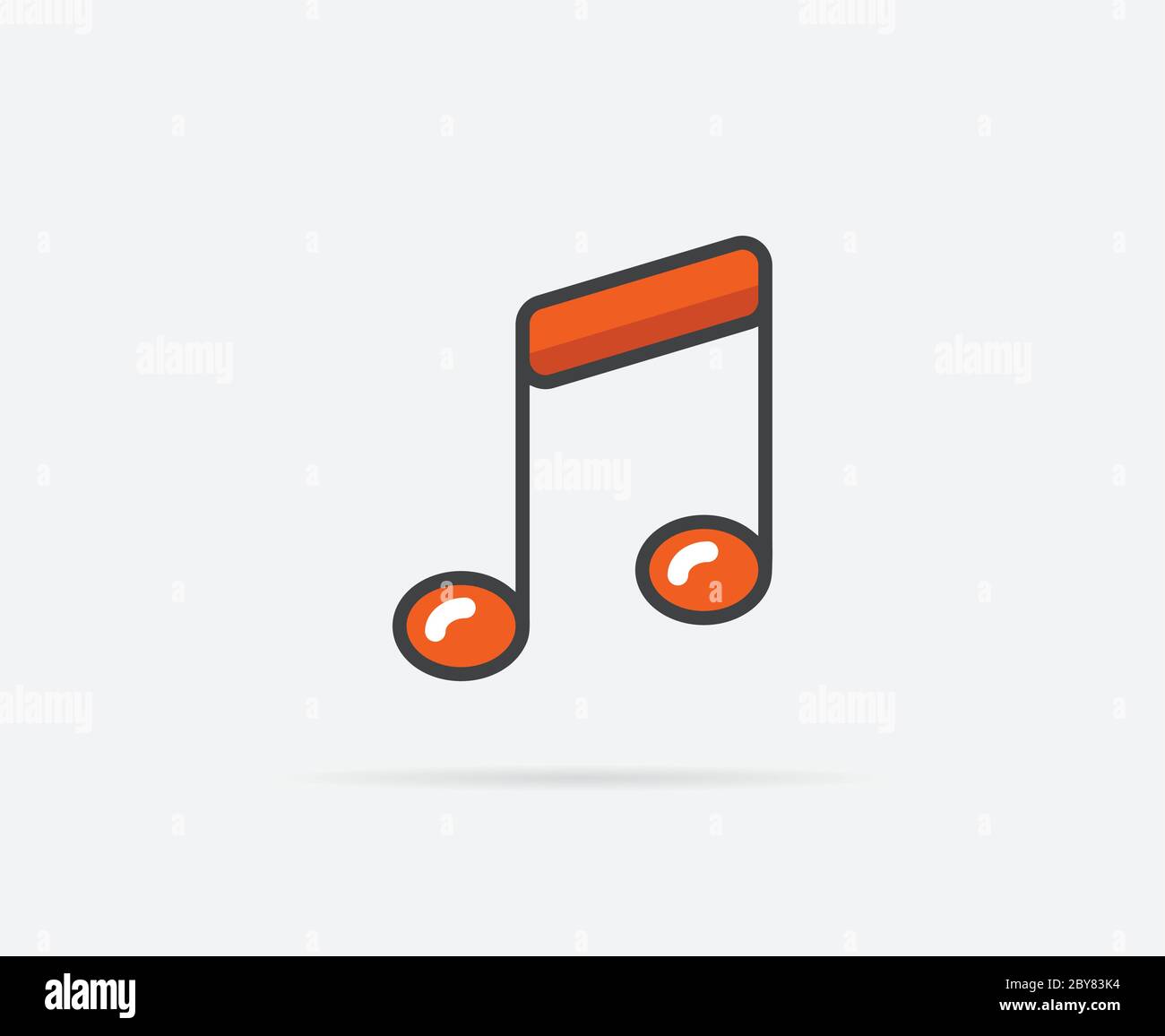 Vector Illustration of Music Note can be used as Logo or Icon Stock ...