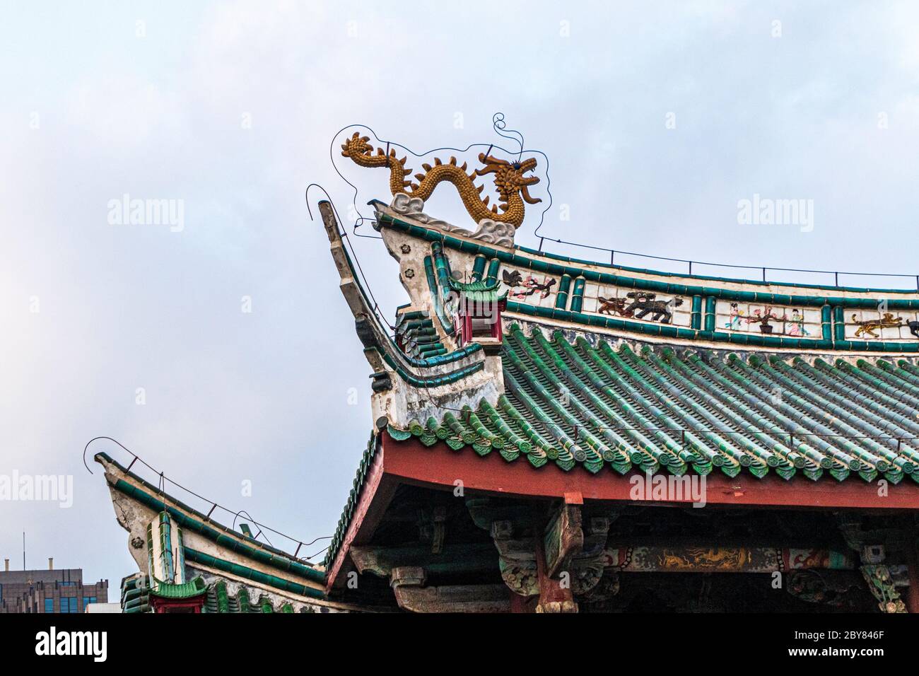 Chinese architecture, PRC,People's Republic of China,Shandong,Yantai ...