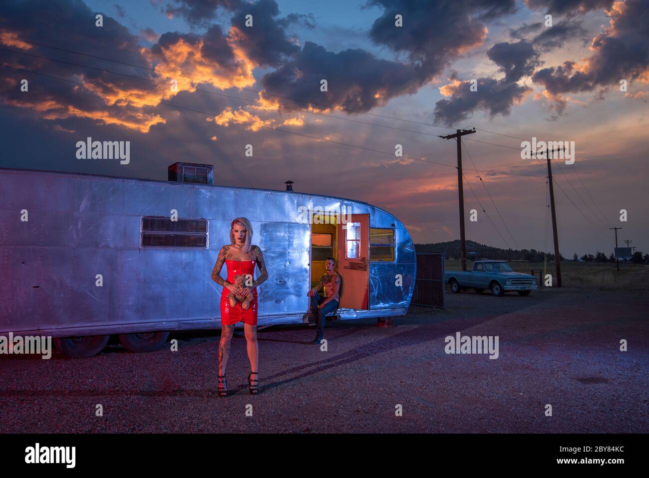Trailer trash woman hi-res stock photography and images - Alamy