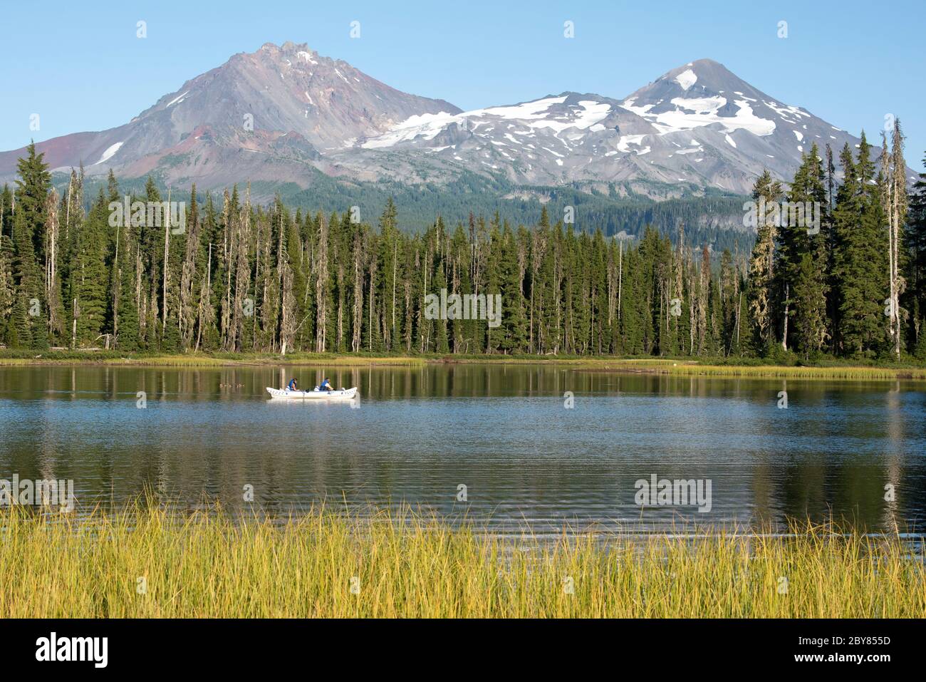 USA, Oregon, Lane County, Willamette National Forest,Scott Lake Stock ...