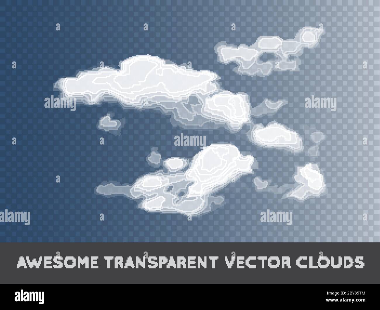 Transparent Vector Clouds can be used with any background Stock Vector ...