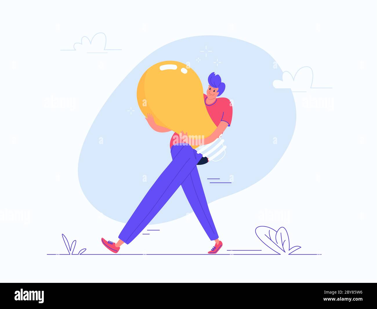 Carrying lamp Stock Vector Images - Alamy