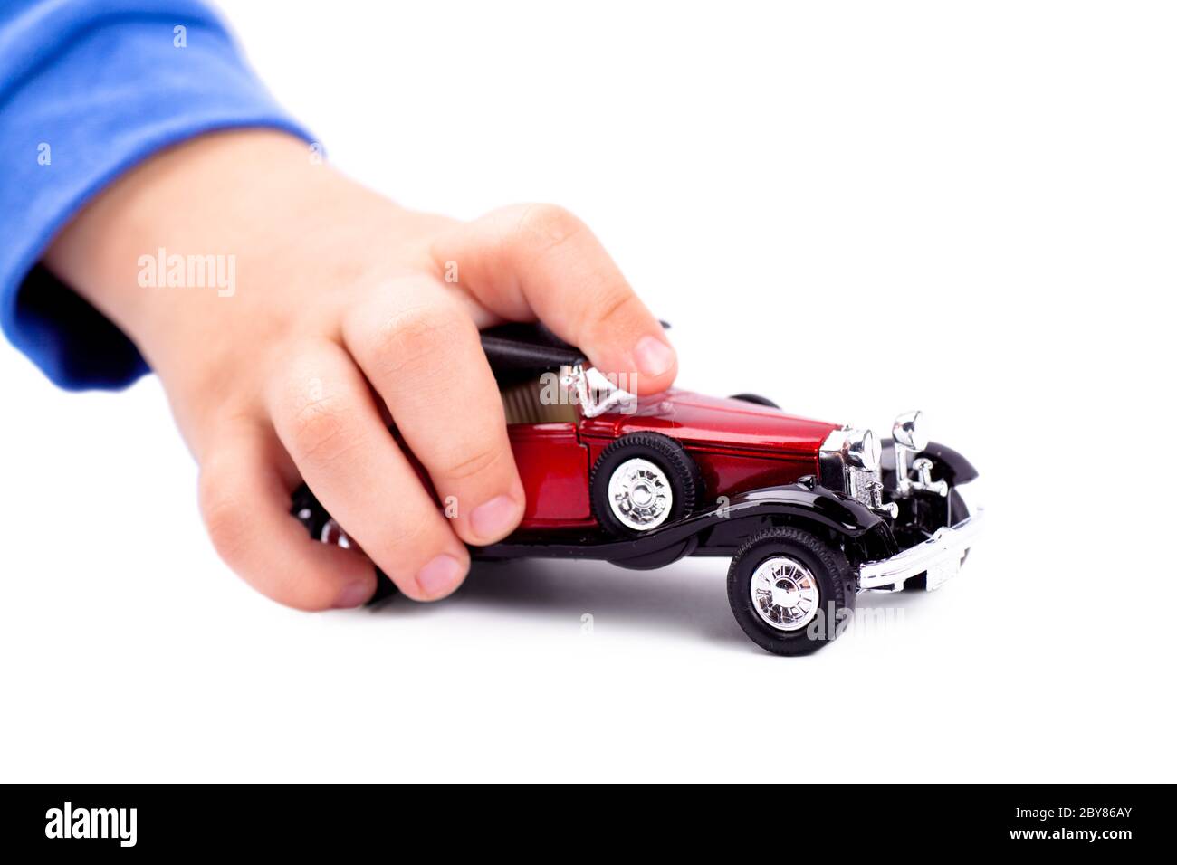 Playing with car Stock Photo - Alamy