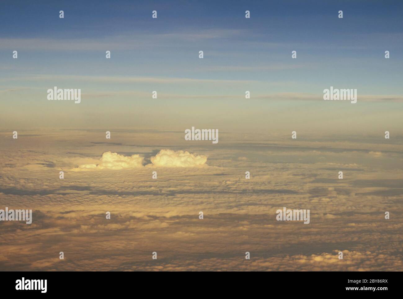 Blue and silver clouds background Stock Photo - Alamy