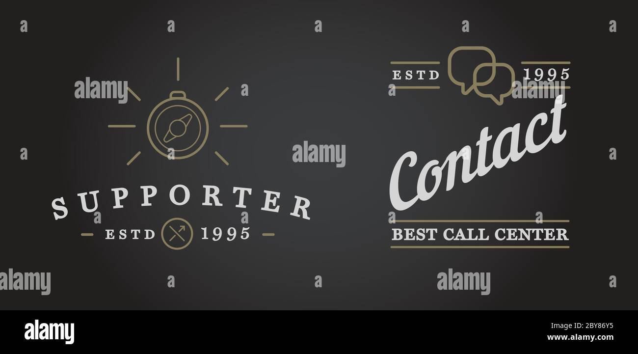 Set of Contact us Service Elements and Assistance Support can be used ...