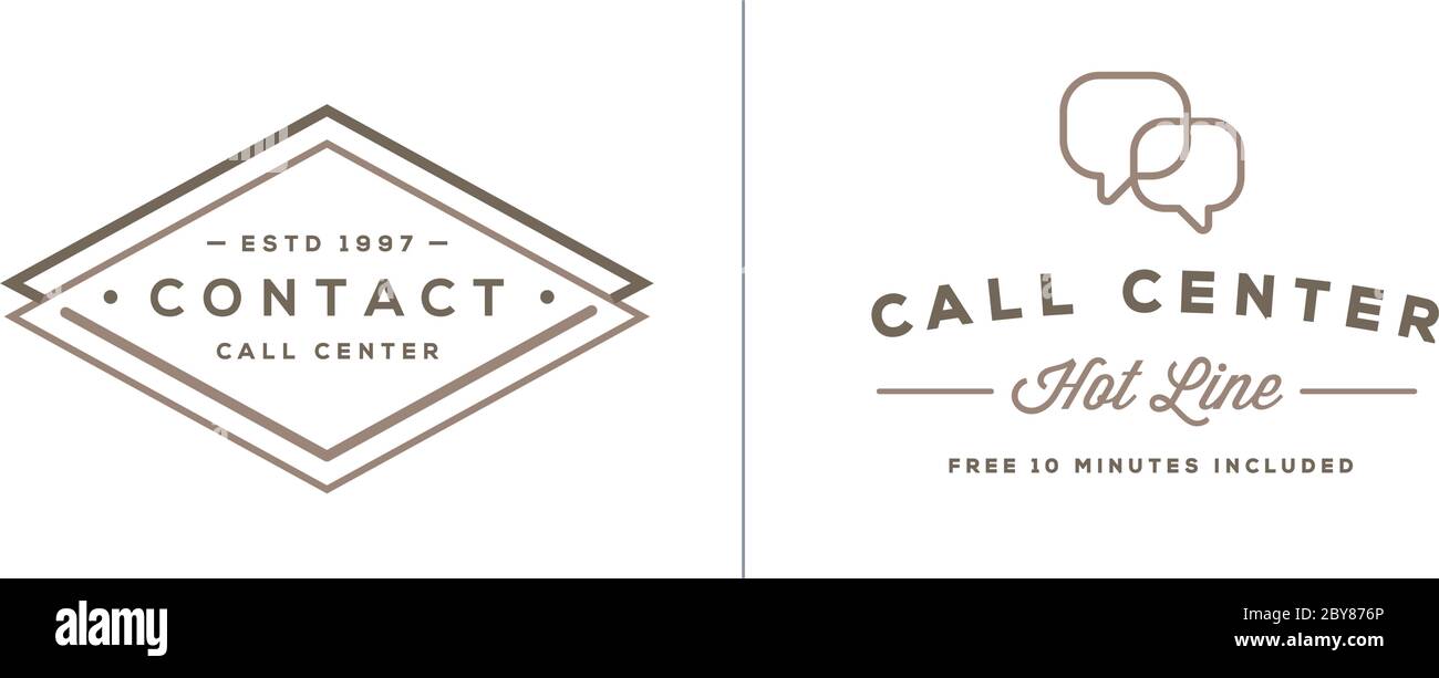 Set of Contact us Service Elements and Assistance Support can be used ...