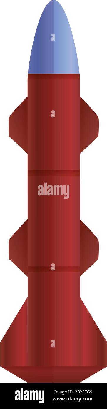 Missile attack icon. Cartoon of missile attack vector icon for web ...