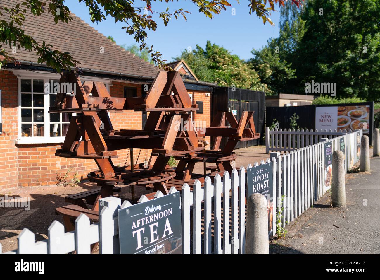 British Pub on a Sunday Afternoon which normally offers a Sunday Roast ...