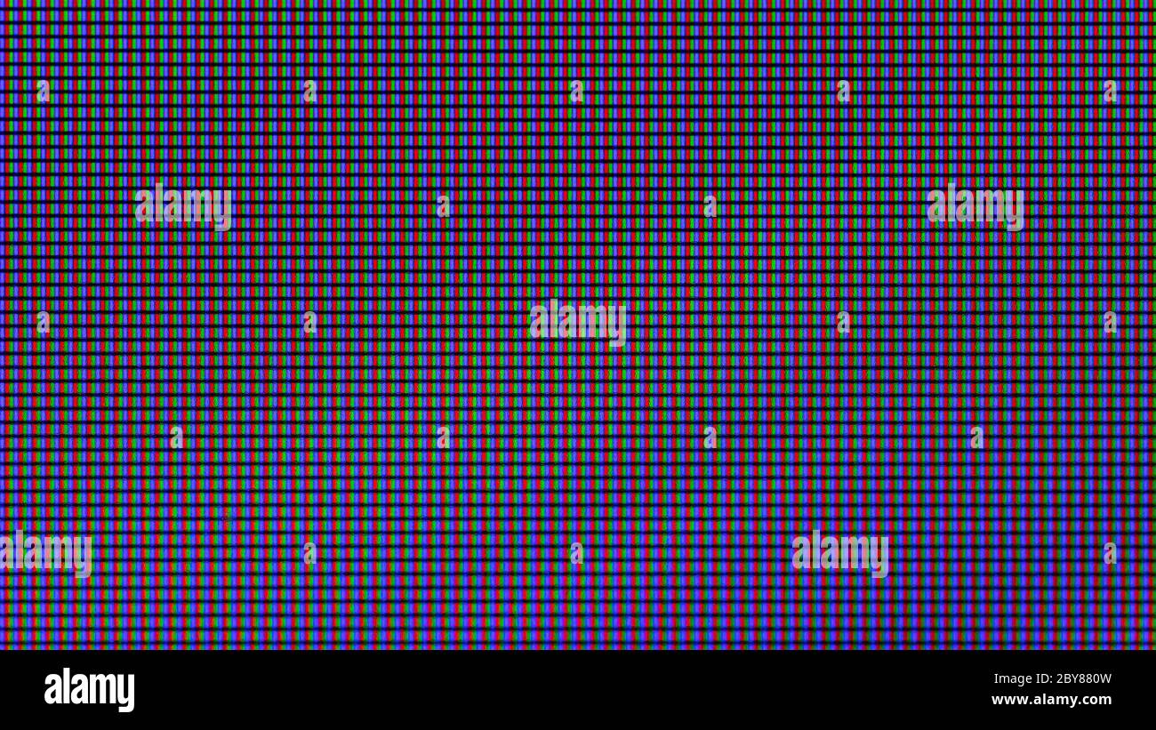 Closeup LED diode from LED TV or LED monitor computer screen display ...