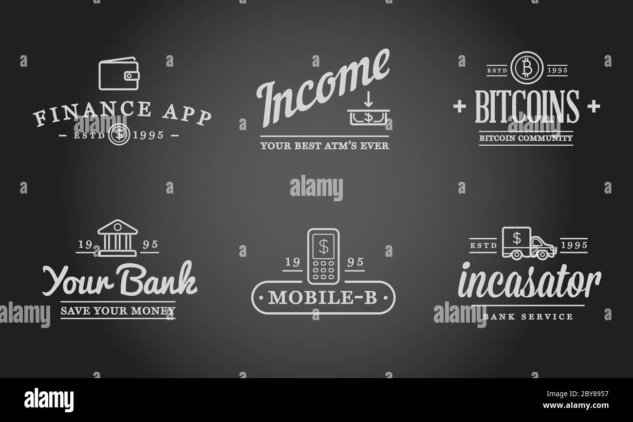 Set of Vector Finance Elements and Money Business as Illustration can ...