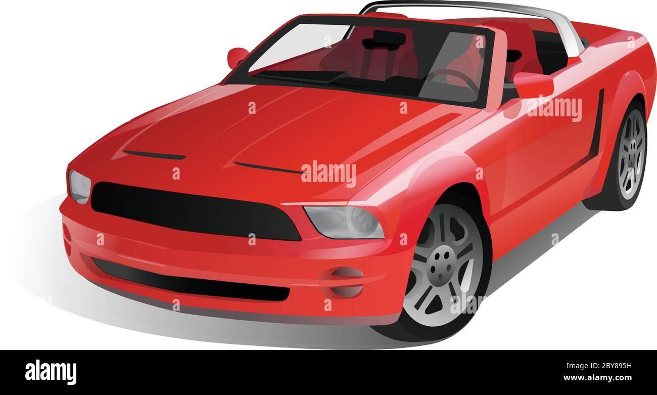 Ford mustang motor Stock Vector Images - Alamy