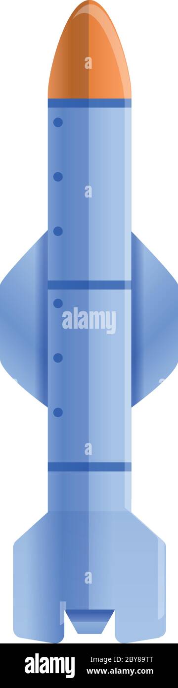 Army missile icon. Cartoon of army missile vector icon for web design ...
