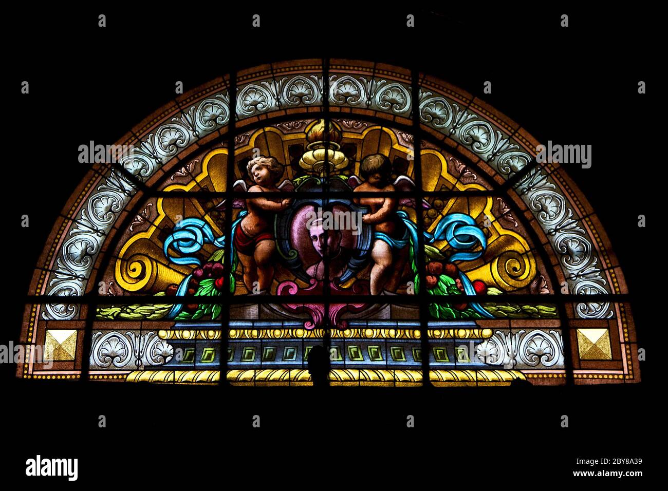 Colored church window hi-res stock photography and images - Alamy