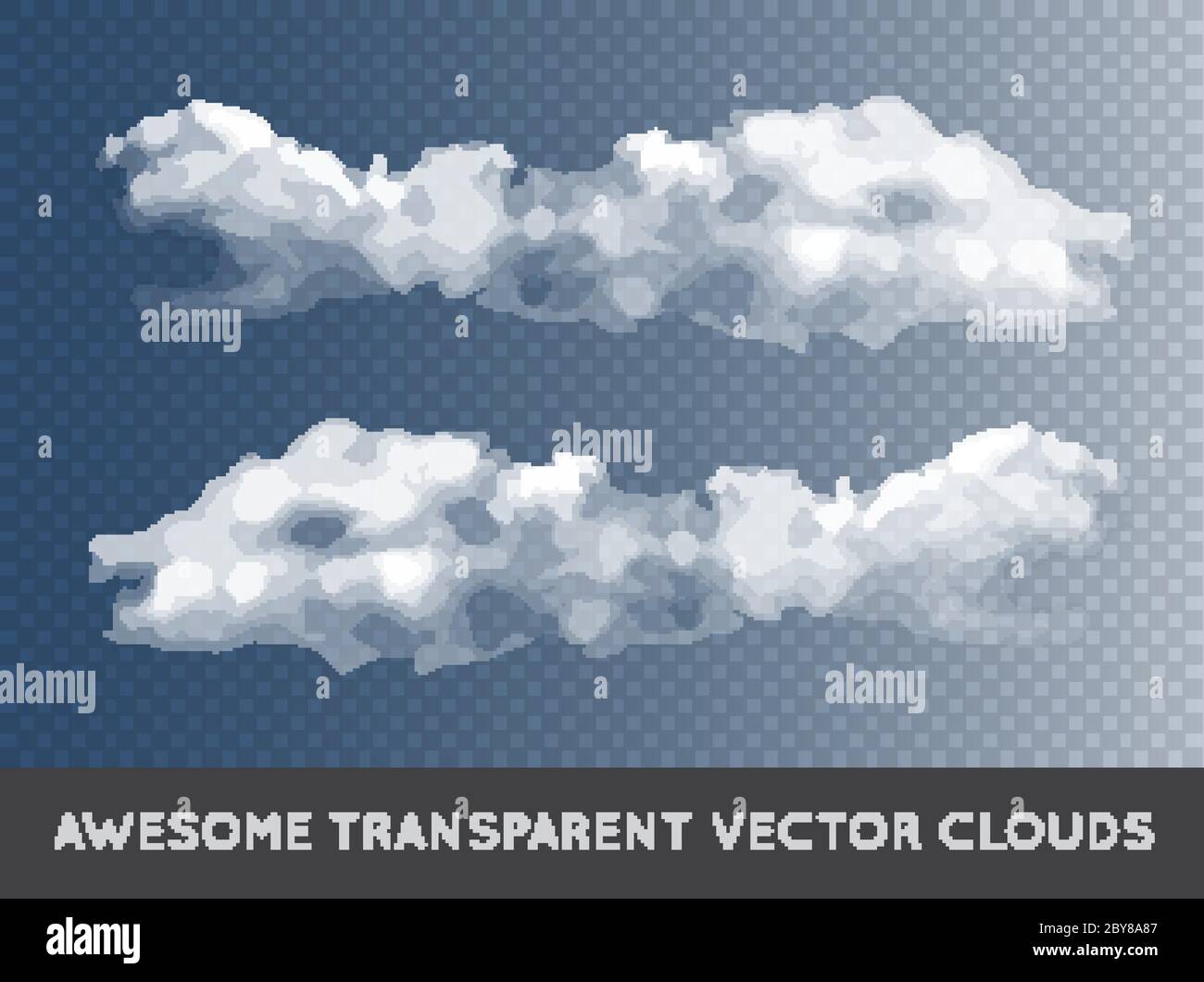 Transparent Vector Clouds can be used with any background Stock Vector ...