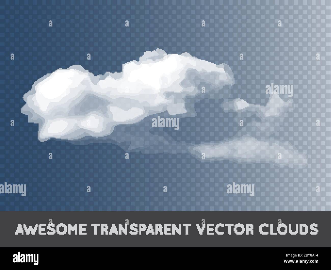 Transparent Vector Clouds can be used with any background Stock Vector ...