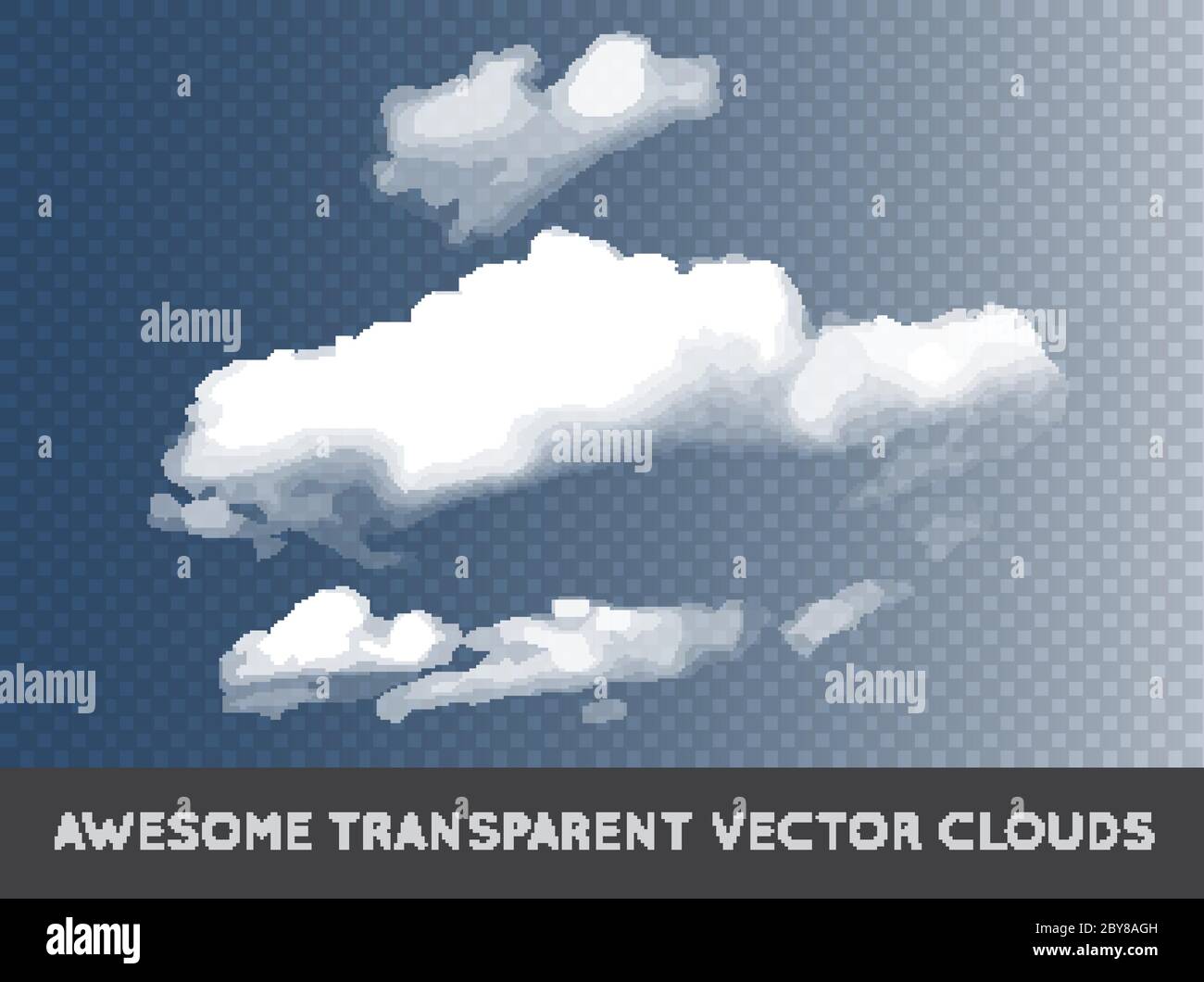 Transparent Vector Clouds can be used with any background Stock Vector ...