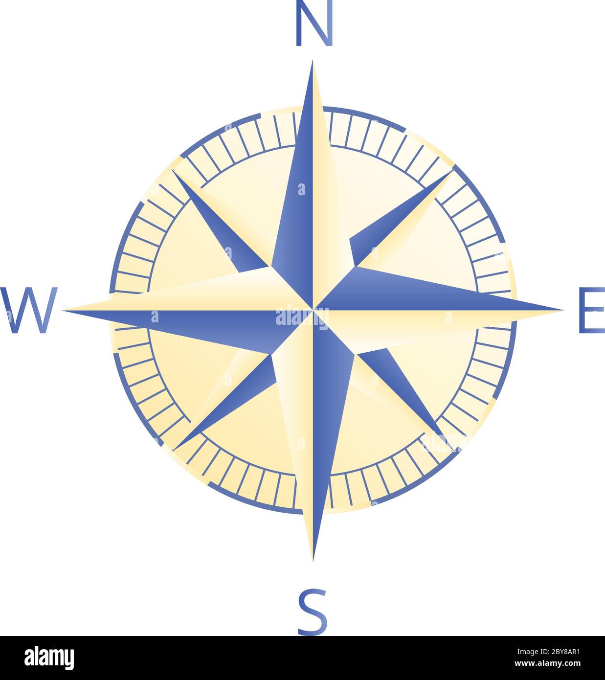 Cartographer compass icon. Cartoon of cartographer compass vector icon ...