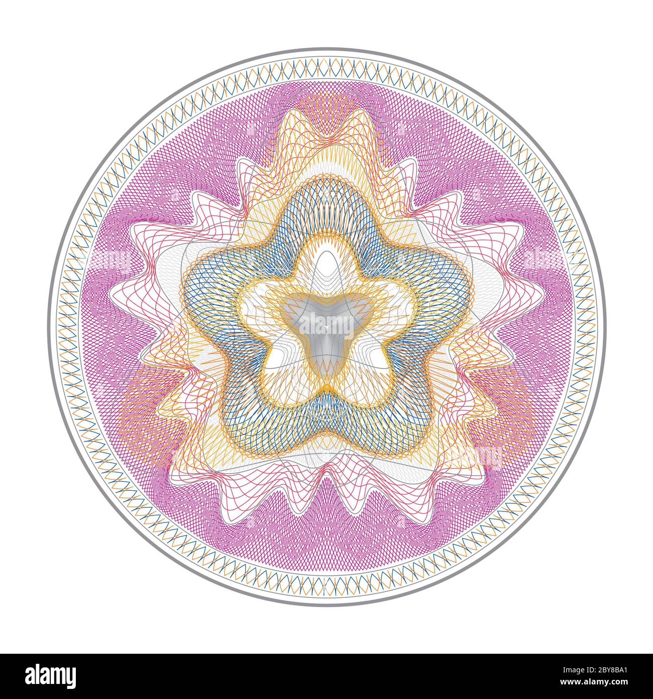 guilloche vector elements Stock Photo - Alamy